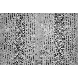 Garland Rug Essence Nylon Washable Bathroom Rug, 30-Inch by 50-Inch, Platinum Gray