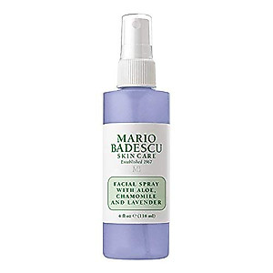 Mario Badescu Spritz Mist and Glow Facial Spray Collection Trio, Lavender, Cucumber, Rose , 4 Fl Oz (Pack of 3)