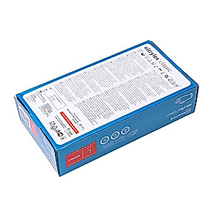 NITRYLEX Nitrile Medical Exam Gloves, Powder-Free, Latex-Free, Textured, Blue, Medium, 100, (PP6001)