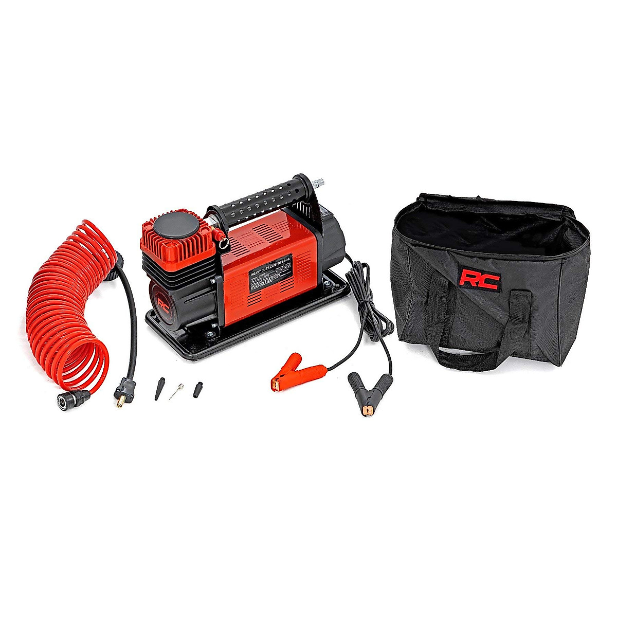 Rough Country Air Compressor w/Carrying Case | 12 Volt | 150PSI | 5.65 CFM - RS200