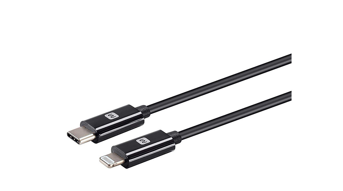 Monoprice Lightning to USB-C Cable - MFi Certified, 1.5ft