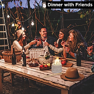 Tabletop Fire Pit - Table Top Firepit Concrete Table Top Fire Pit Bowl Smores Maker with Stylish Extinguisher Rubbing Alcohol Table Top Fire Pit Fireplace Mini Tabletop Fire Pit for More Marshmallow