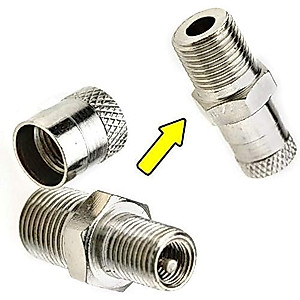 2 pcs 1/8 Inch BSPT BSP Schrader Tank Valve 25mm Wheel Air Compressor 35 Bar 500 PSI