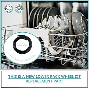 154827601 Dishwasher Door Seal 809006501 Lower Seal 154701001 Splash Shield Kit Compatible with Frigidaire Kenmore Replace AP5690109 PS8260227 154845301 154211801 by Cenipar