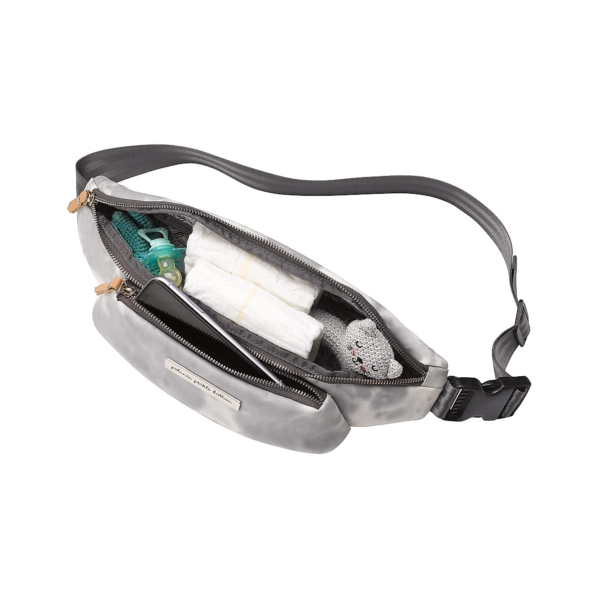 Petunia Pickle Bottom All Around Belt Bag - Everywhere Belt Bag for Parents - Better Than a Fanny Pack Belt Bag - Water Resistant and Easy-to-Clean Belt Bag for On-The-Go Moms and Dads - Smoked Swirl