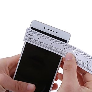 Self-Adhesive Measuring Tape, Double Scale Stick on Workbench Ruler, Sticky Tape Measure for Work Bench, Saw Table, Drafting Table, 36"