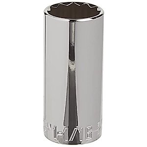 CRAFTSMAN Deep Socket, SAE, 1/2-Inch Drive, 1-1/16-Inch, 12-Point (CMMT47532)