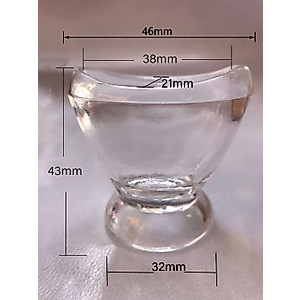 Dr.Jim Glass Eye Wash Cup for Eye Rinse,Cleansing with Storage Container,10ml