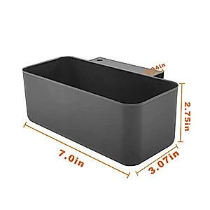 Grease Catcher Cup/Drip Pan for Blackstone, Grease Cup Holder with 10-Pack Grease Cup Liners for Grill, Professional Grease Tray Compatible with Blackstone griddle 17 22 28 30 36 Inch (Short Hook)