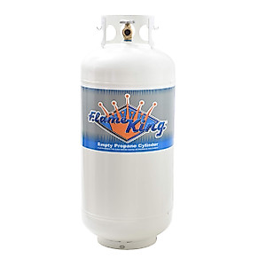 Flame King YSN401a 40 Pound Steel Propane Tank Cylinder,White & YSN-301 30 Pound Steel Propane Tank Cylinder, White