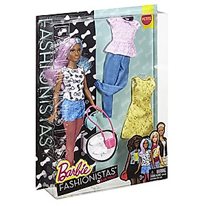 Barbie Fashionista Petite Doll with 2 Additional Outfits