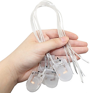 LRONG 6PCS Battery Holder Coin Cell Holder, Button Battery Holder, Battery Holder with Switch, Button Coin Cell Battery Holder with Leads On Off Switch