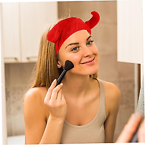 minkissy 4 Pcs Face Wash Hair Tie Bath Head Wrap Headband Scrunchies for Women Aesthetic Stuff Women Hair Wrap Washing Face Hair Hoop Goth Accessories Spa Women's Cosplay Vampire Cloth