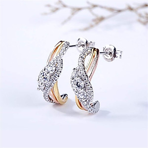 Jeulia Endless Love Earrings Gift for Women Girlfriend Wife Engagement Wedding Anniversary Promise or Birthday With Jewelry Box