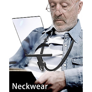 Magnifying Glass for Reading Hands Free, 5X Magnifier with 5.3''x 8.7'' Full Page View, Loupe for Seniors, Low Vision Macular Degeneration for Cross Stitch, Needlepoint, Inspection, Small Fonts