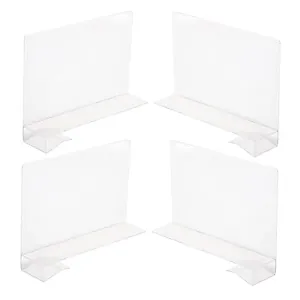 Levemolo 4pcs Partition Plate Closet Shelf Separators Adjustable Shelves Shelving Clothes Divider Book Shelf Dividers Compartment Storage Partition Closet Divider Clear Shelf Transparent Pp