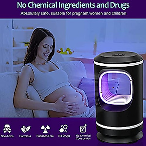 Bug Zapper, Electric Mosquito Killer Trap, Mosquito Lamp, Mosquito Trap, Fly Trap, Indoor Mosquito Zapper for Bedroom, Living Room, Kitchen, Office (Black)