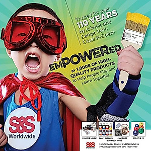 S&S Worldwide Color Splash! Liquid Watercolor Paint, 6 Vivid Colors, 8-oz Flip-Top Bottles, for All Watercolor Painting, Use to Tint Slime, Clay, Glue, Shaving Cream, Non-Toxic. Pack of 6.