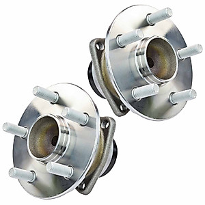 TRQ Rear Wheel Hub & Bearing Assembly Pair Set for Toyota Pontiac w/ABS