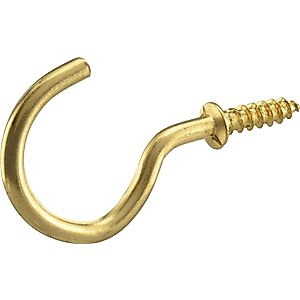 The Hillman Group 122314 Cup Hook, No Size, Chrome,Chrome Nickel