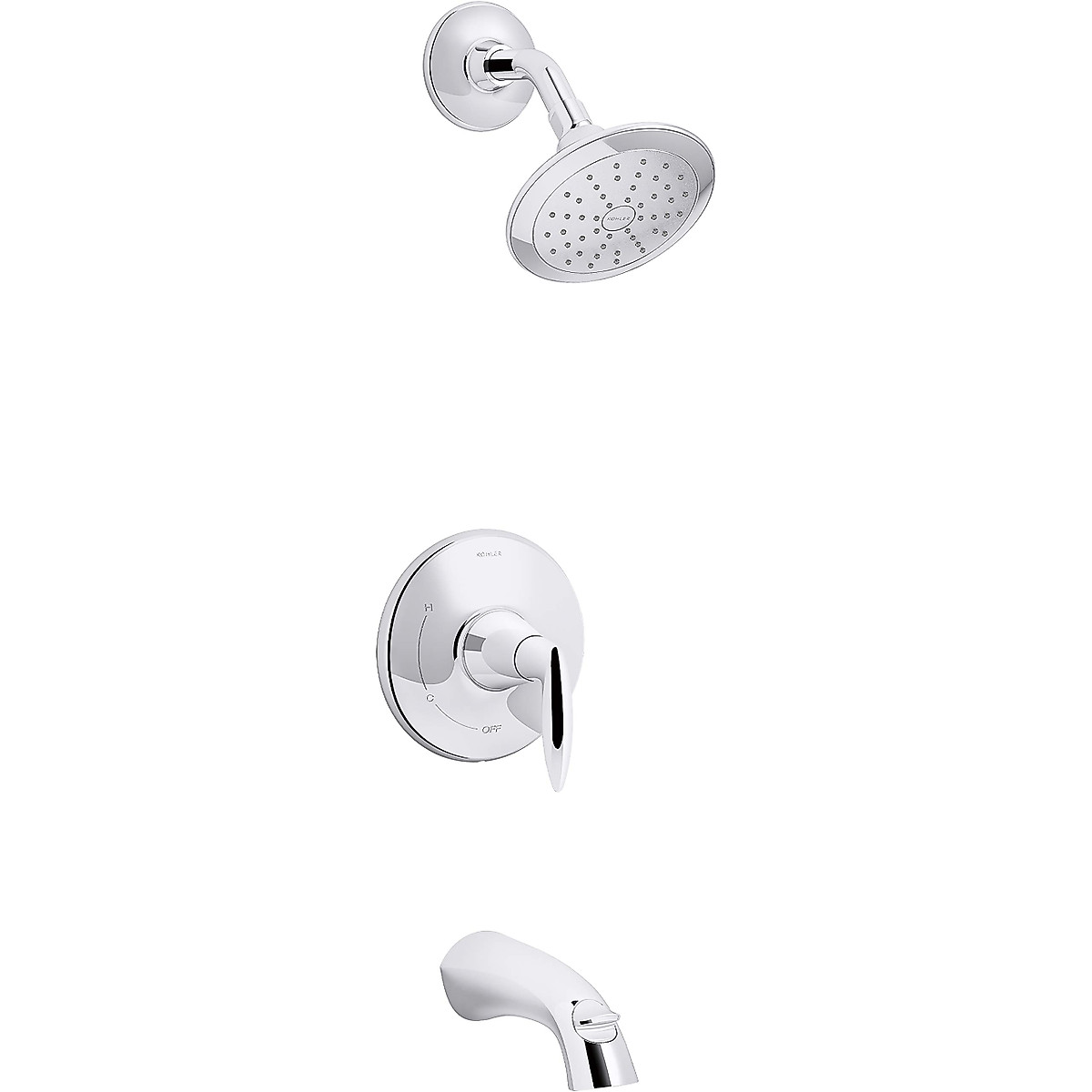 KOHLER Alteo Rite-temp Bath and Shower Trim with Lever Handle and 1.75 Gpm Showerhead