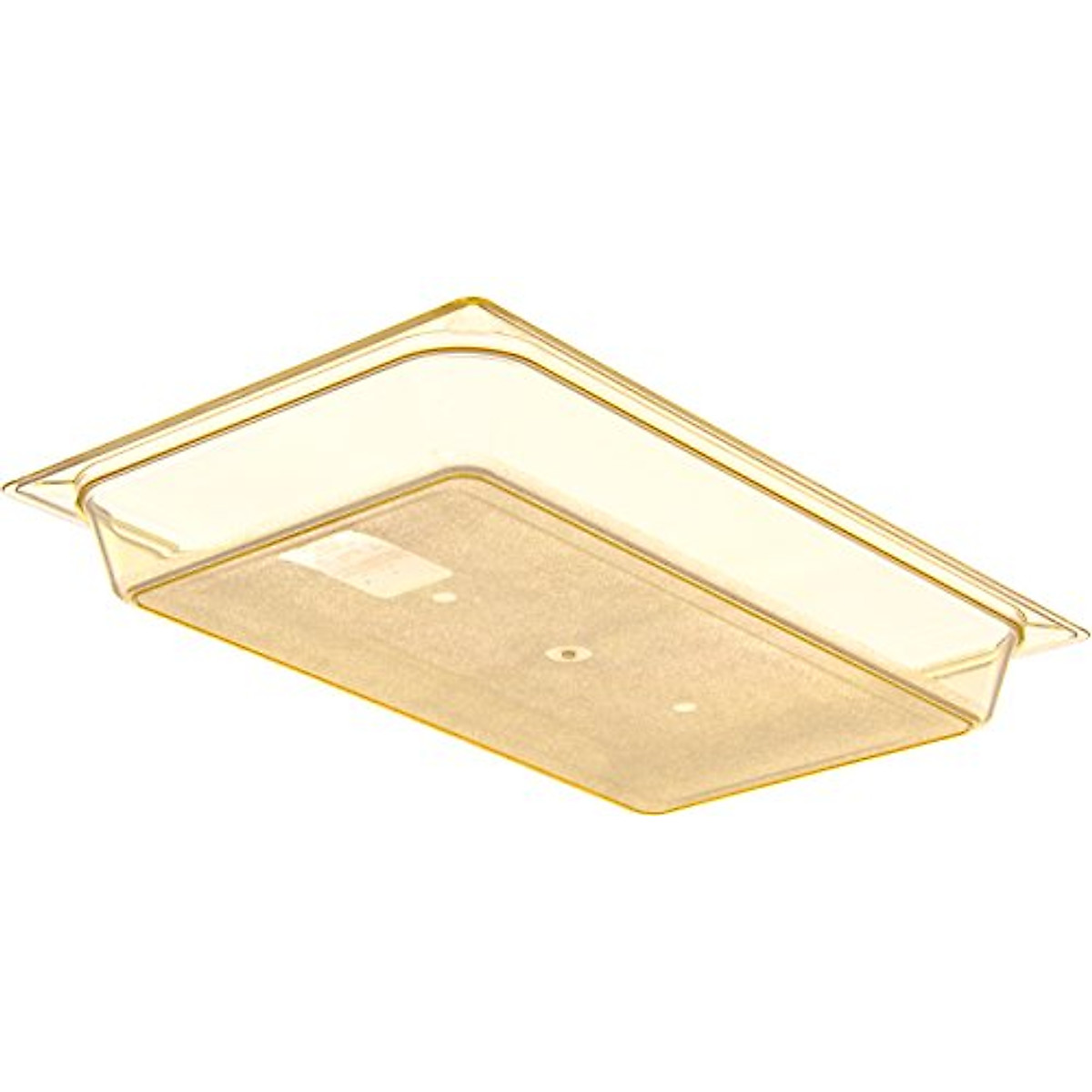 Carlisle FoodService Products Storplus Full-Size High Heat Food Pan for Catering, Buffets, and Restaurants, High Heat Plastic 2.5 Inches Deep, Amber