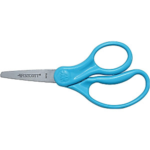 Westcott Right- & Left-Handed Scissors For Kids, 5’’ Pointed Safety Scissors, Assorted, 12 Pack (13141)