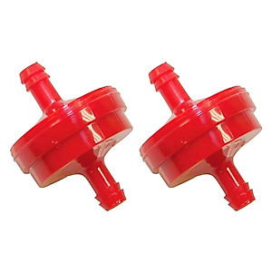 2 Pack 298090S 394358 Lawn Mower 1/4" Inline Gas Fuel Filter Replace for Briggs Stratton 5018 298090 298090S Toro 42-5240 56-6360 John Deere AM107314 LG298090 LG298090S PT4265