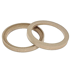 X AUTOHAUX 2Pcs Car Speaker Spacer Ring Universal for 6.5 Inch Speakers Adaptor Brackets Mounting Spacer Recess Bezel Plate Wood 146mm ID
