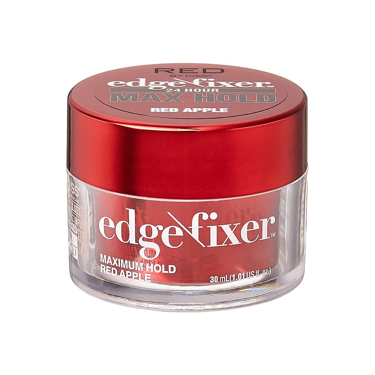 Red by Kiss Edge Fixer 24 Hour Maximum Hold Edge Wax No Flaking Biotin B7 Infused Hair Gel 1.01 fl.oz