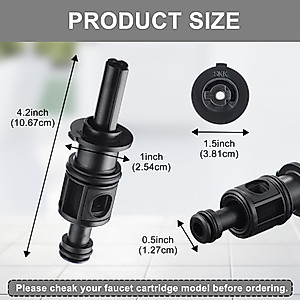 Dreyoo 2 Pack Replacement for 9742920 S742920 Shower Faucet Cartridge, Compatible with Price/Pfister Avante Shower Cartridge Replacement, Faucet Valve Parts, Push Pull Cartridge