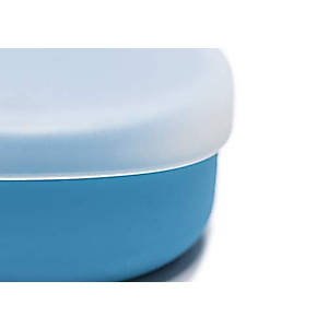 modern-twist Snack Set, Food-Grade Silicone, Waterproof, Dishwasher, Freezer Safe, Reusable Snacking Bowl & Lid – Blue, 7 fl. Oz
