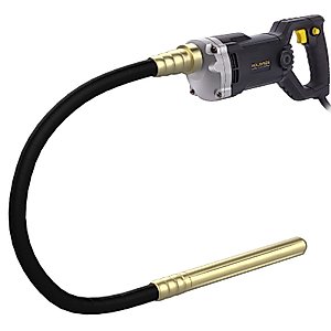 Handheld Concrete Vibrating Tool, 1500W Electric Concrete Vibrator with 6.6ft Shaft Rod, 14400VPM Portable Pencil Cement Vibrarator Remove Air Bubble and Mix Concrete, ROLAYSEE TOOLS