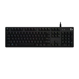 Logitech G512 SE Lightsync RGB Mechanical Gaming Keyboard with USB Passthrough - Black (Renewed)