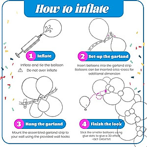 JOYYPOP Blue Balloons 110 Pcs Pastel Balloon Garland Different Sizes 5 10 12 18 Inch Light Blue Balloons for Baby Shower Wedding Party Decorations