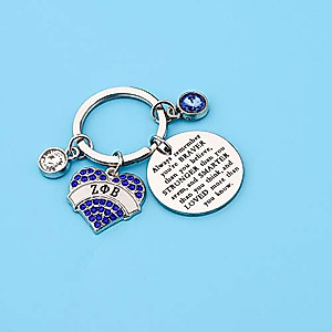 WSNANG Finer Women Keychain Greek Sorority Gift (ZB KC)