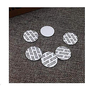 100 PCS (Diameter 1inch) Self Adhesive Pressure Sensitive Gasket Press Seal Cap Liners Foam Seal Safety Tamper Seals Aluminum Foil Gasket Waterproof Sealing Film for Jar Bottle Vial Container
