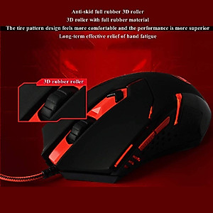 FEDRUI Wired Gaming Keyboard, Backlit Compact Mini Keyboard, Waterproof Small Keyboard for Business Trip