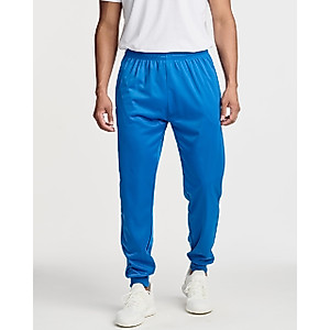 3 Pack: Mens Sweatpants Joggers Sweat Track Pants Warm Soft Active Athletic Workout Gym Apparel Training Fleece Lined Tapered Tricot Sports Running Casual Pockets Cuffed Jogging - Set 7, XL