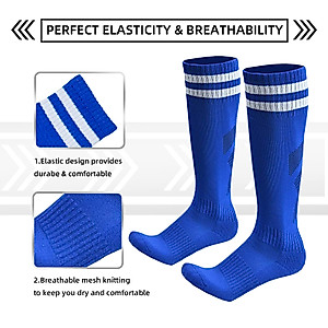 AITUSI Soccer Shin Guards for Kids Youth, Shin Pads and Long Soccer Socks for 3-15 Years Old Boys Girls Toddler Children Teenagers, Soccer Equipment for Football Games