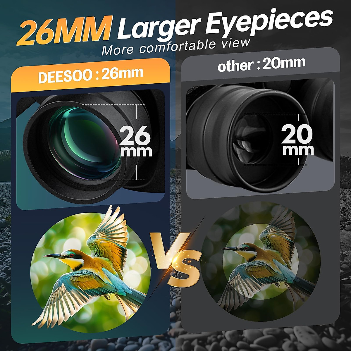 Binoculars for Adults High Powered - 20x52 HD Large View with Clear Low Light - Professional Binoculars for Bird Watching Hunting Stargazing Football Travel Cruise Outdoor Sports with Carrying Bag