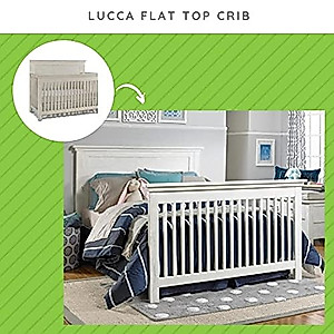 Full-Size Conversion Kit Bed Rails for Dolce Babi Cribs | Multiple Finishes Available (Seashell White)