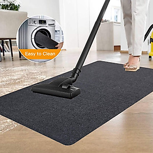 55"x35" Office Desk Chair Mat for Home Office , Upgraded Version - Computer Gaming Rolling Chair Mat, Multi-Purpose Low-Pile Hardwood Floor Protector(Dark Gray)