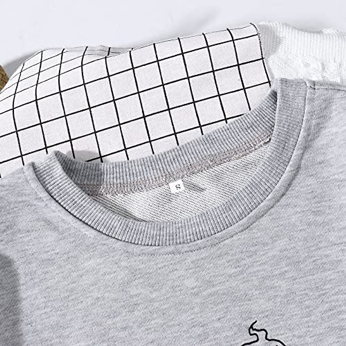 MODNTOGA Coffee Skeleton Sweatshirt Women Halloween Sweatshirt Long Sleeve Skeleton Drinking Coffee Crewneck Pullover Tops (Grey, M)