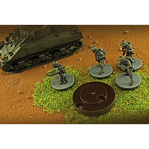 LITKO Circle Combat Dials | Wound Health Tracker | Life Counter | Tabletop Games | Collectible Card Games | Living Card Games | Role Playing | RPG | 0-100 (Brown)