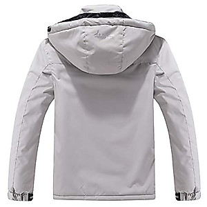 MOERDENG Men's Waterproof Ski Jacket Warm Winter Snow Coat Mountain Windbreaker Hooded Raincoat