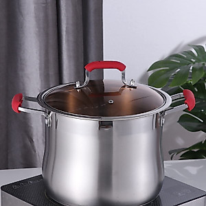 BESTonZON 8Pcs Silicone Pot Silicone pan Ear Pot Handle Grips Pot Handle Sleeve Ear Cover Rubber