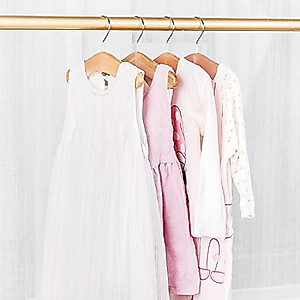 10pcs Children's Wooden Hangers Natural Wooden Kids Hanger Coat Clothes Toddler Hangers for Baby Clothes Closet，Pet Hangers（9.4 inches）