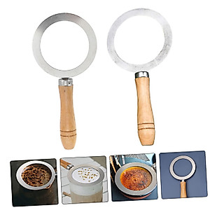 SHOWERORO 2pcs Milk Tea Baking Rings Espresso Stainless Steel Coffee Cup Espresso Tool Baking Cup Rim Ramekin Cup Tool Seal Ring Gasket Cup Rim Cover Gasket for Cup Rim Baking Cup Ring
