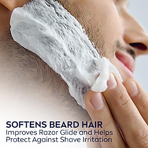 NIVEA MEN Sensitive Shave Foam with Vitamin E, Soothing Chamomile and Witch Hazel Extracts, 6 Pack of 7 Oz Cans